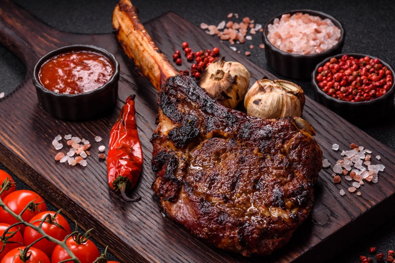 Smoked Tomahawk Ribeye – Daniels Gourmet Meats and Sausages
